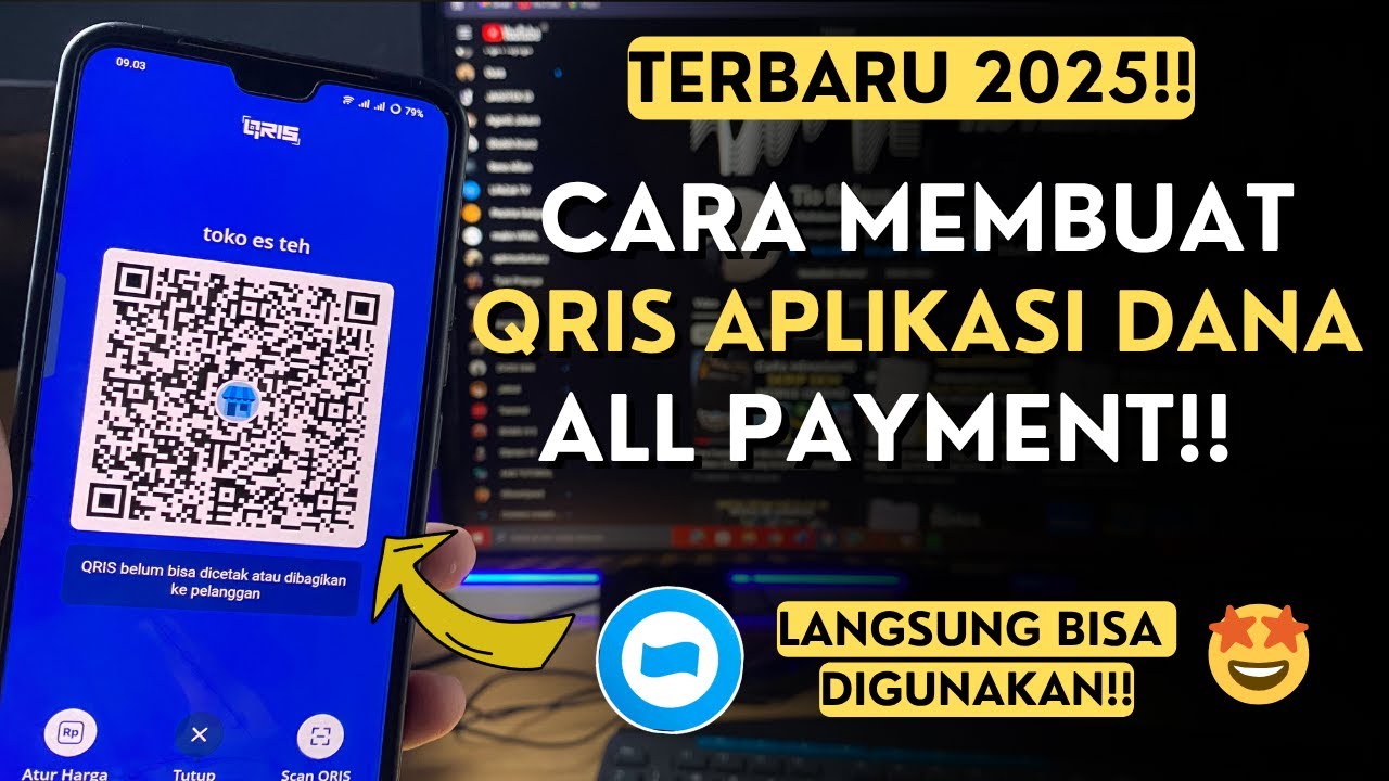 Cara membuat QRIS Dana Semua Pembayaran - QRIS Untuk Dana Bisnis - YouTube