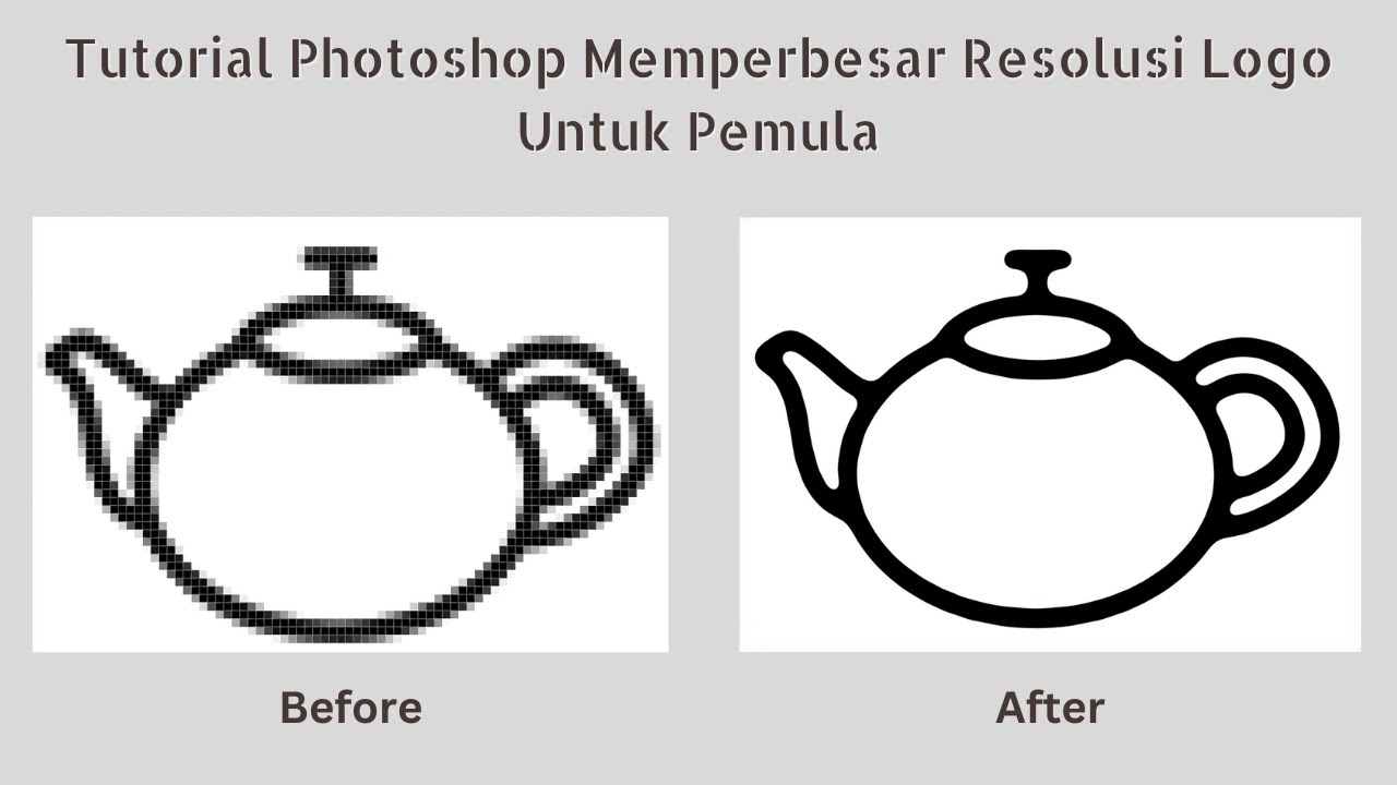 Tutorial Photoshop CS6 Memperbesar Resolusi Logo Untuk Pemula 2023 ...