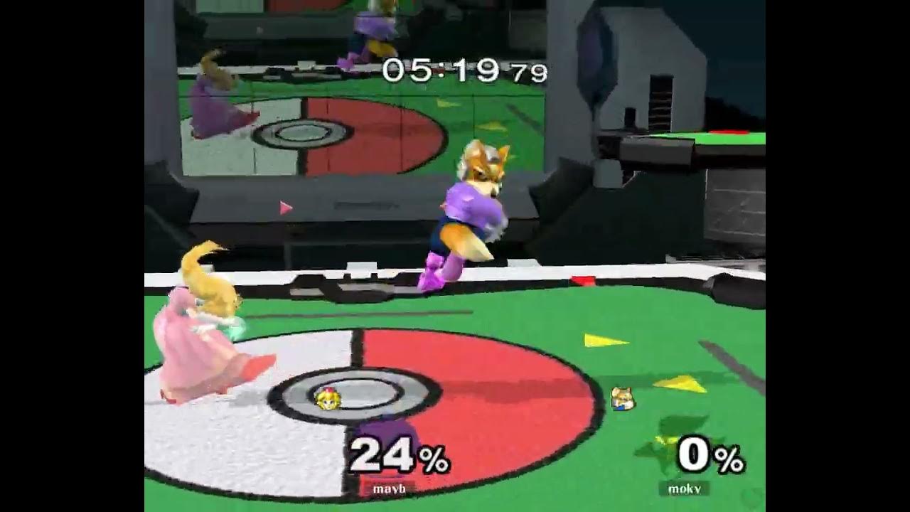 mayb (Peach) vs SR | moky (Fox) - Winners Top 64 - MELEE SINGLES - GX2 - YouTube