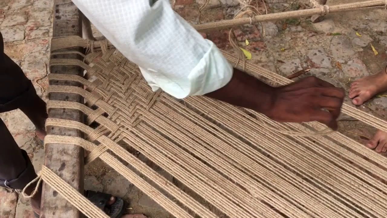 How To Make Indian Handmade Cot(खाट/खटिया) - YouTube