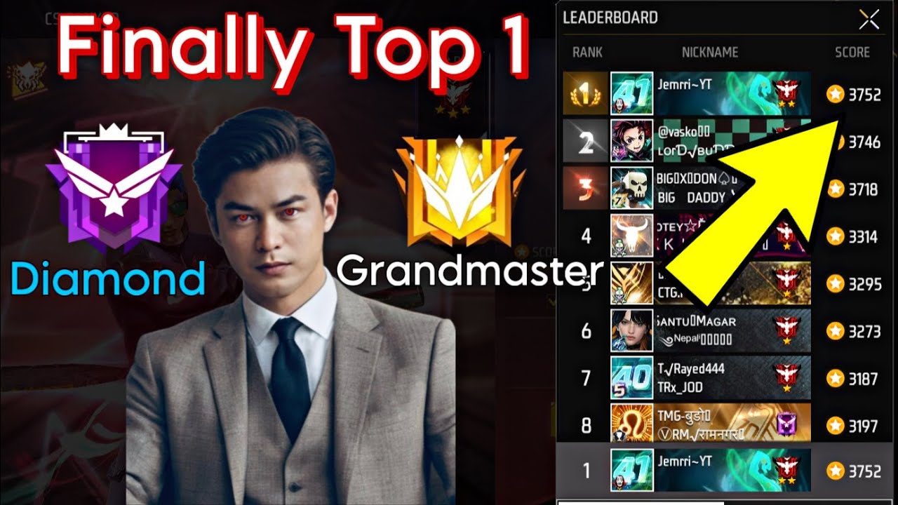Finally Top 1 in New Rank Season 41 🔥 || How i became top 1 Regional ff ...