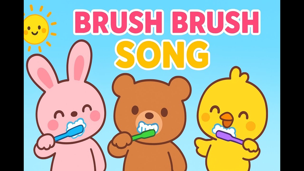 Brush Brush Song | Morning Routine for Kids | ToonyBuds Nursery Rhymes ...