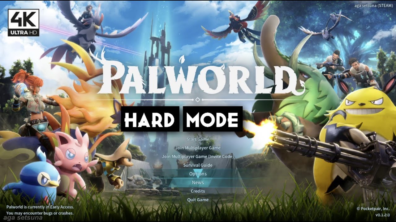 [4K] Palworld #1 Hard Mode Multiplayer Steam Version Gameplay # ...