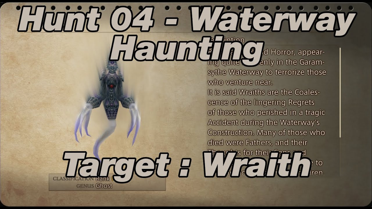 FF12 Hunt - Waterway Haunting | Wraith (Lv 10) - YouTube