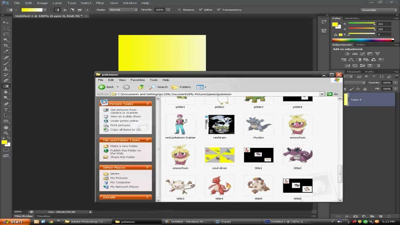 Pokemon & Photoshop - YouTube