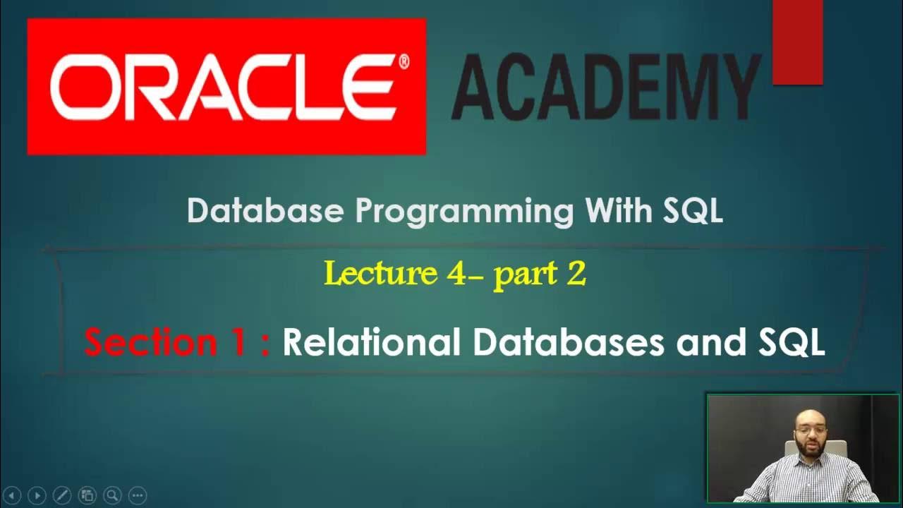 Database Programming With SQL - Section 1 - Part 2 - YouTube