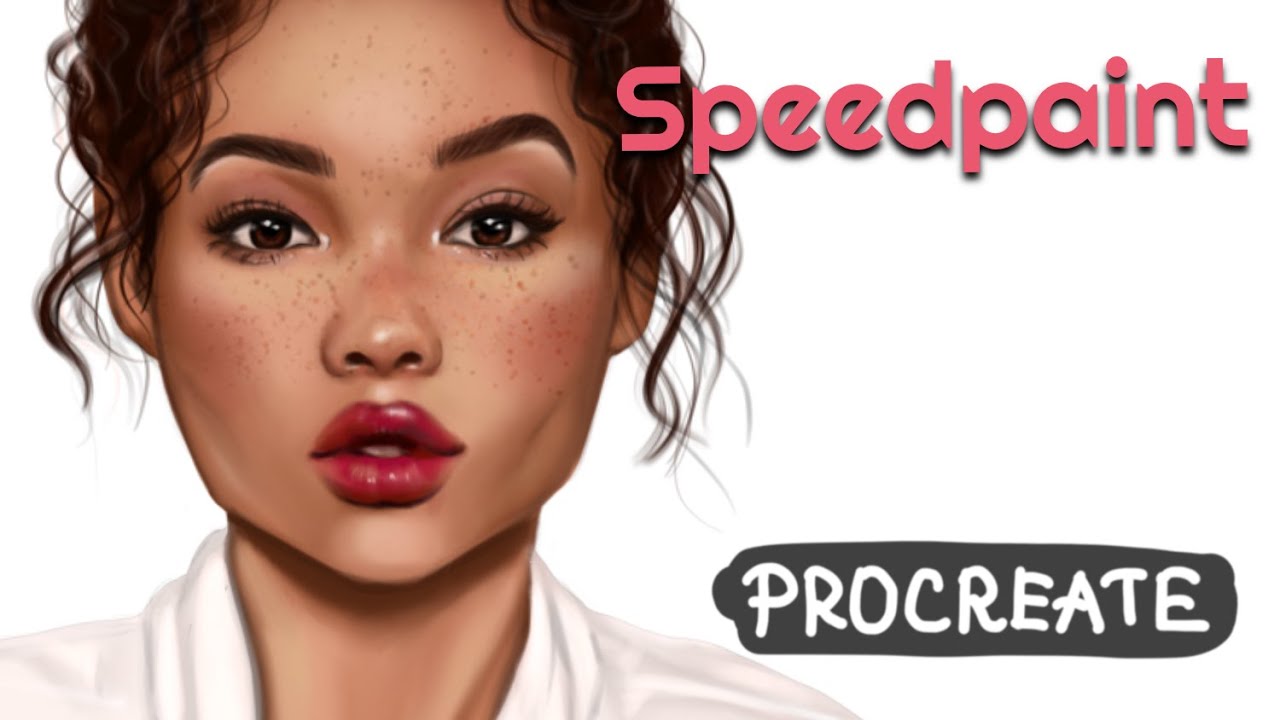 Painting process in Procreate | Speedpaint - YouTube