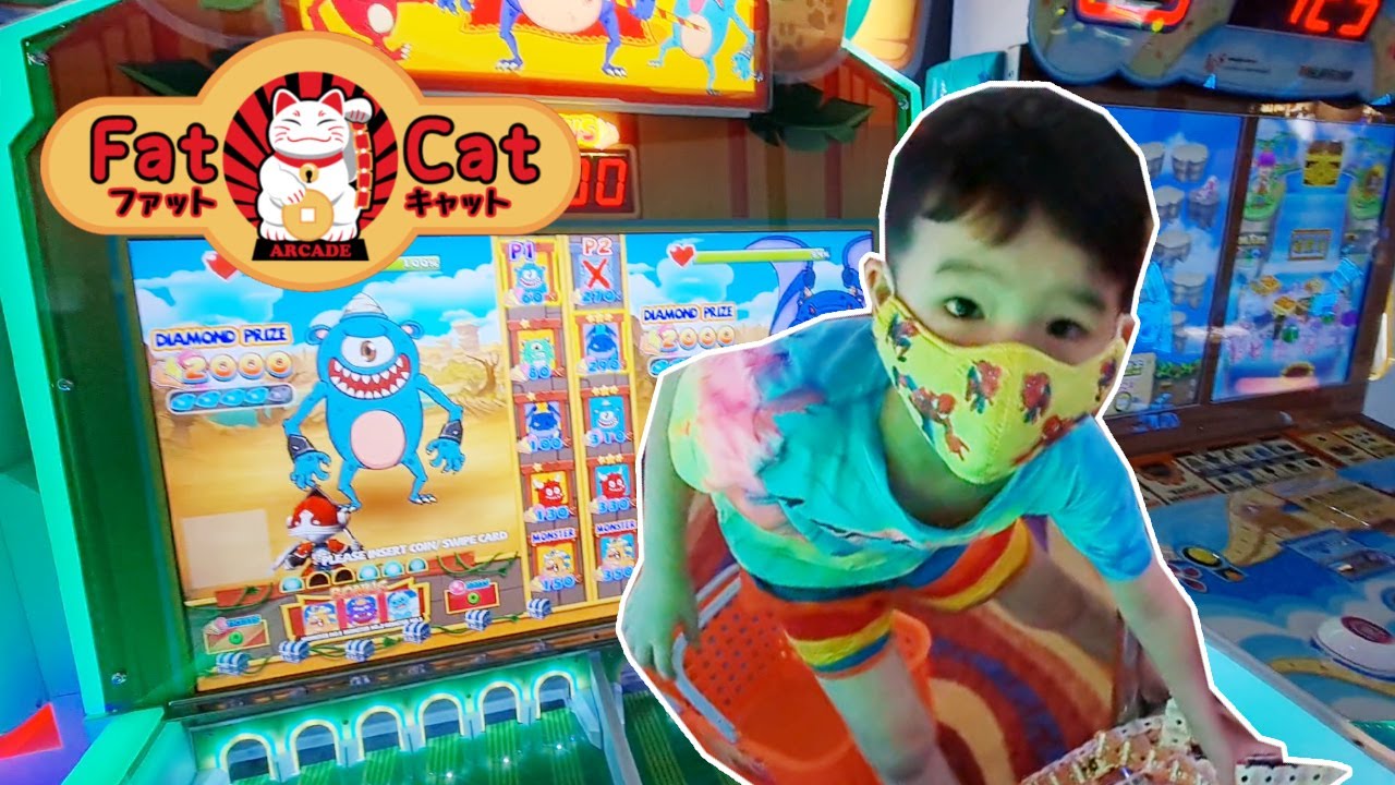 FAT CAT ARCADE SINGAPORE PART 3 KIDS TICKET GAMES Kids arcade ride 肥猫街机 ...
