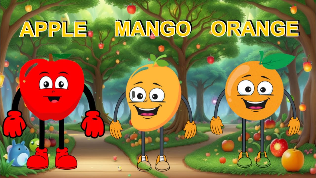 Fruits Friends | Fruits and Vegetables | learn Fruits and their secret ...