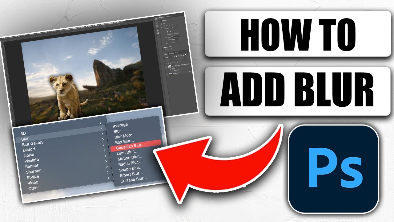 How to Blur Background in Photoshop - Full Guide - YouTube