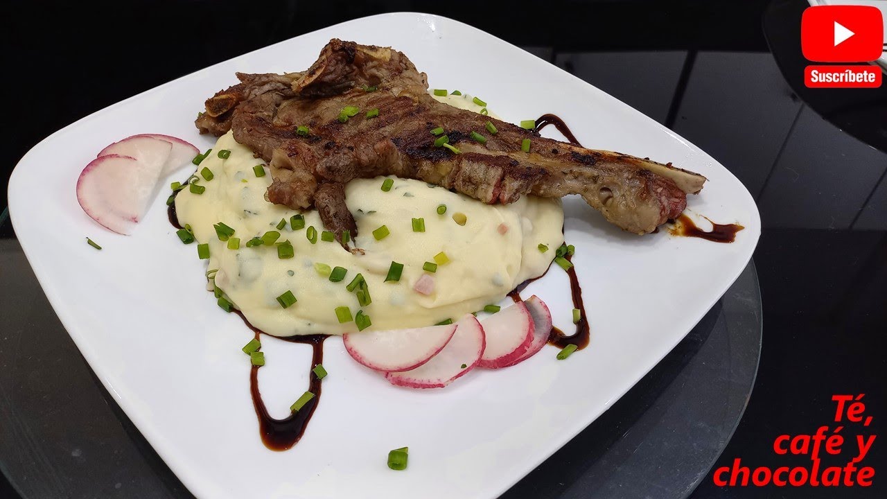 Genial!! PURÉ DE PAPAS CON TOCINO Y PEREJIL y jugoso corte de # ...