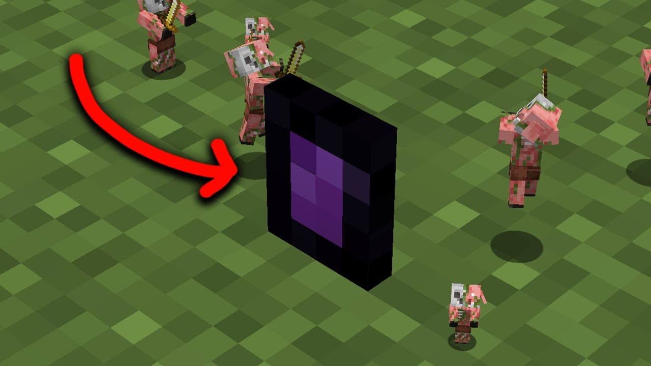 the smallest nether portal...? - YouTube