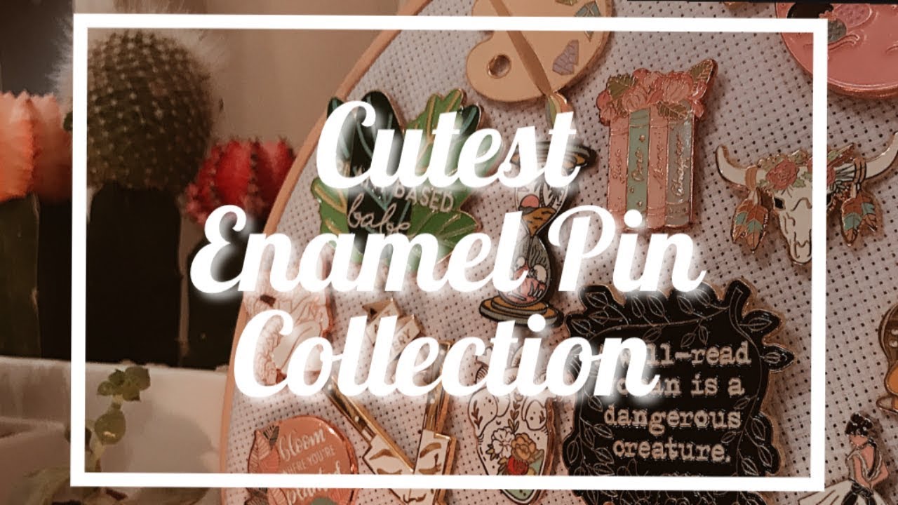 Cutest Pin Collection | (Updated) Enamel Pin Collection Tour - YouTube