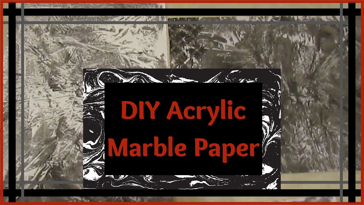 Super EASY Make Your Own Marble Paper! | DIY Marble Paper | How to Dye ...