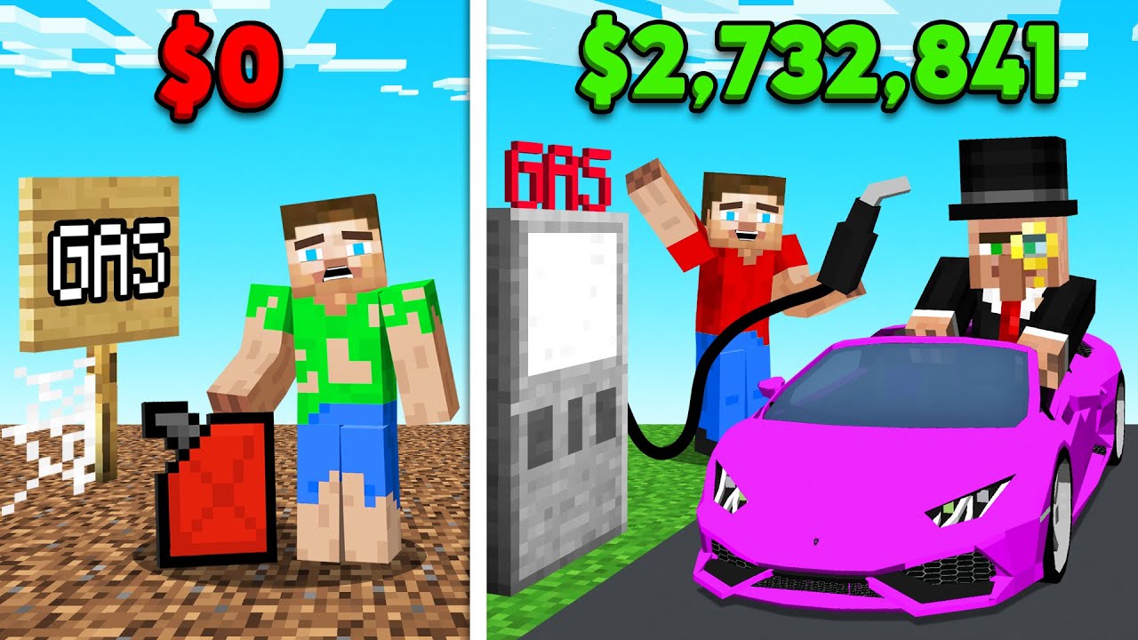 Build The BEST GAS STATION In Minecraft! (tycoon) - YouTube