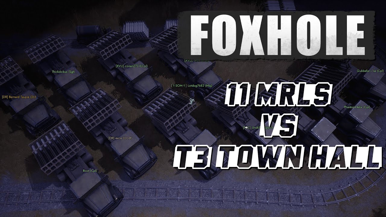 11 MLRS vs T3 Town Hall [Foxhole 1.0] - YouTube