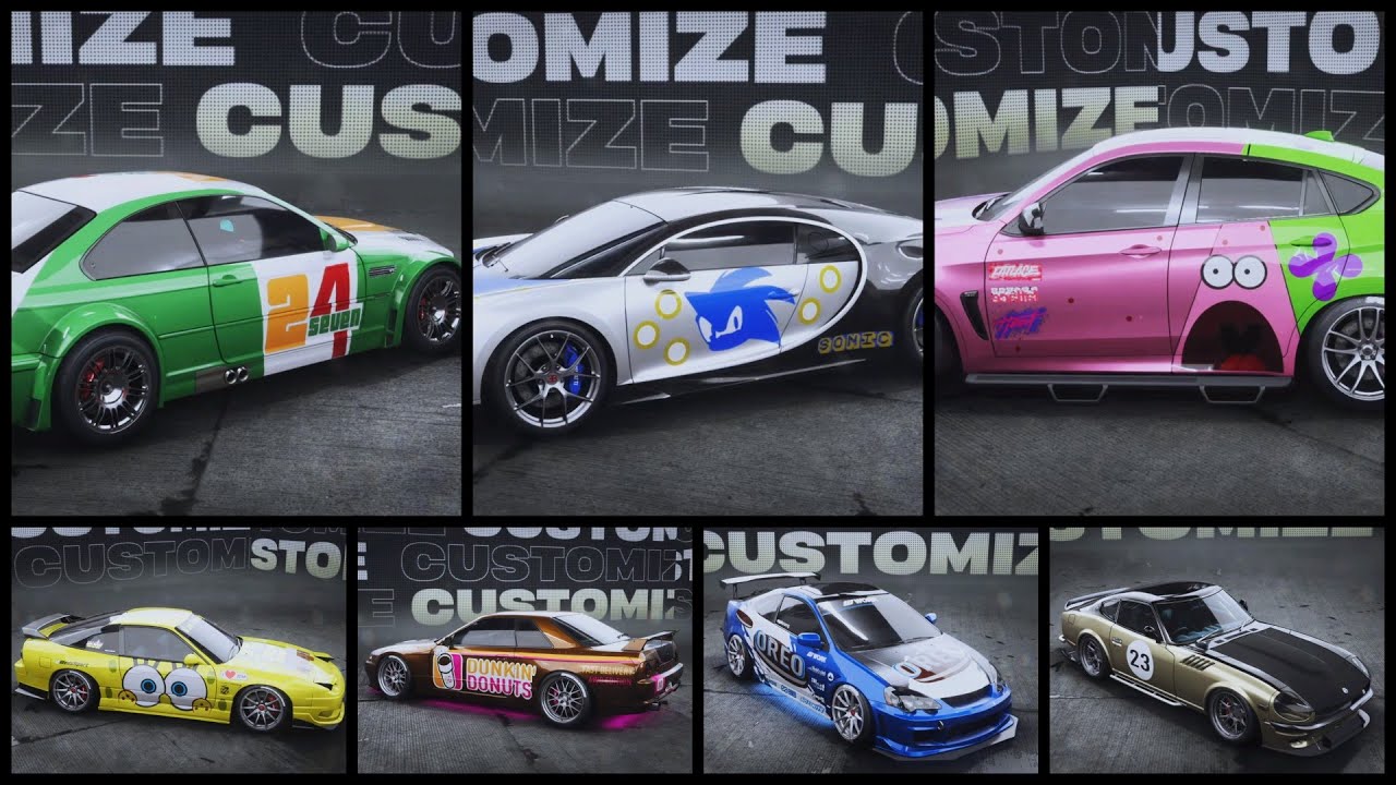 My Custom Wraps In NFS Unbound Part 1 - YouTube