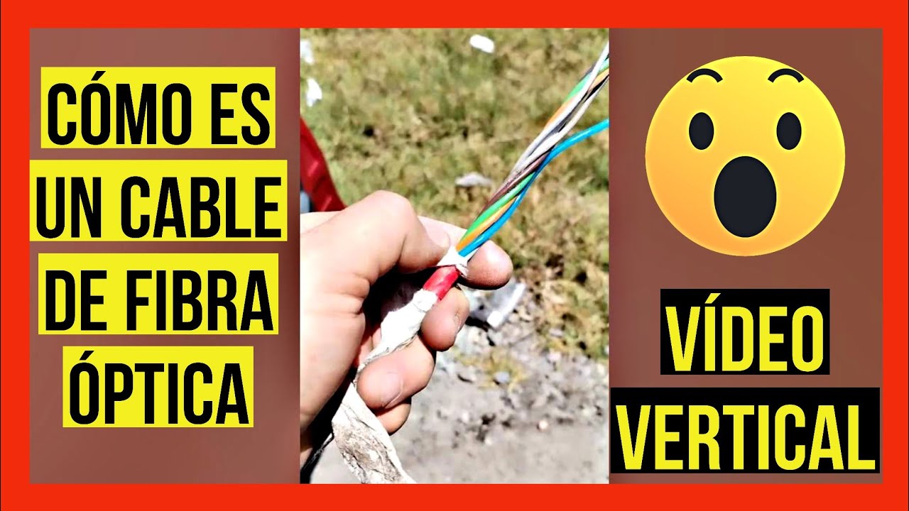CABLE DE FIBRA ÓPTICA, COMO ES 🤔 [partes] (Vídeo Vertical) - YouTube