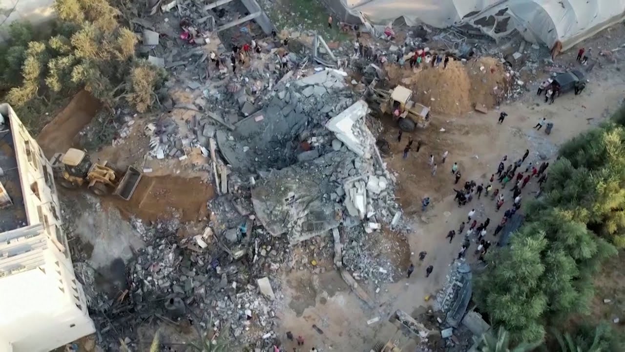 Israeli Military Release Aerials of Gaza Hospital Explosion | News9 ...