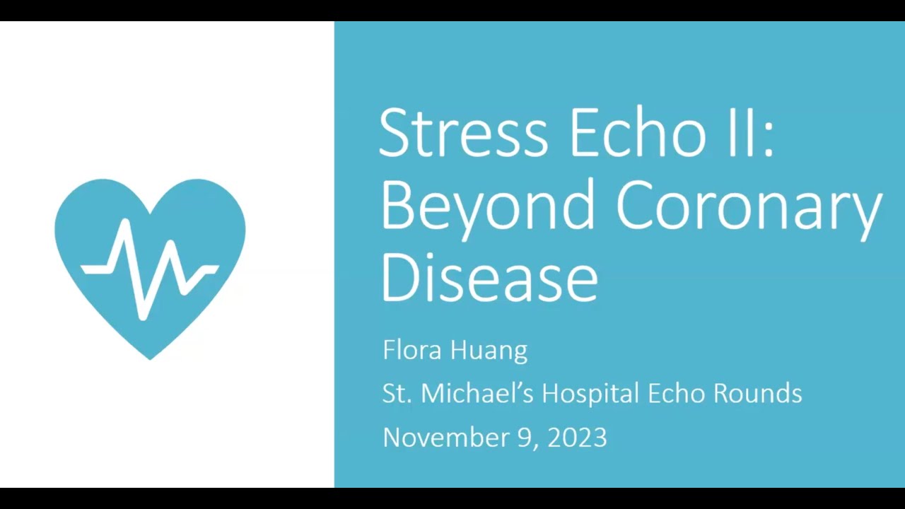 Stress Echo for Non-Ischemic Heart Disease - YouTube