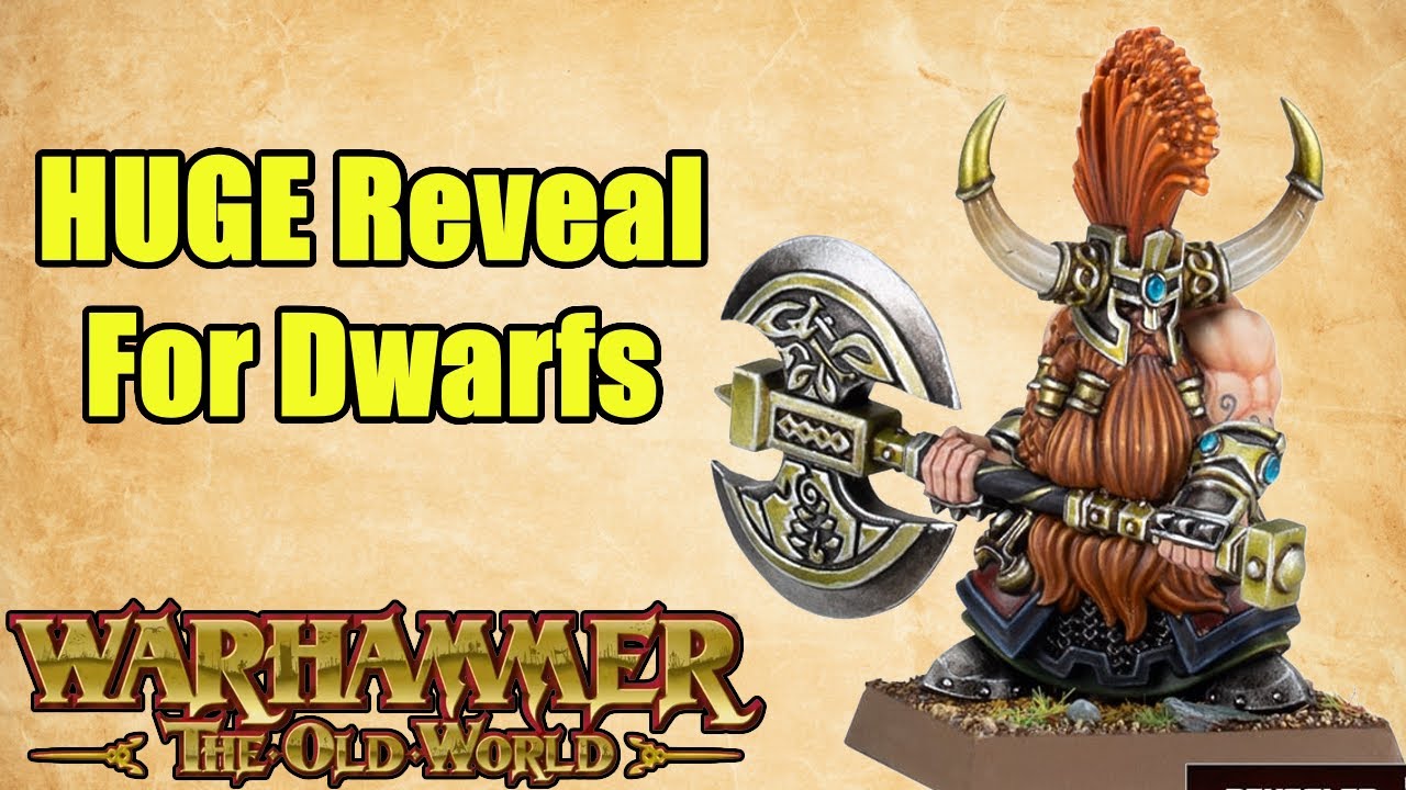 NEWS - Huge Reveal For Dwarfs - Warhammer The Old World - YouTube