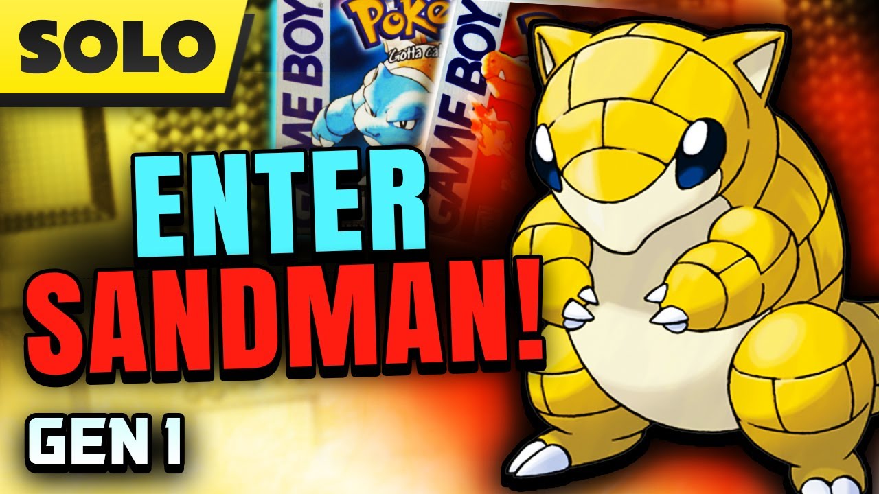 How Fast Can You Beat Pokémon Red/Blue With Just A Sandshrew?? - YouTube