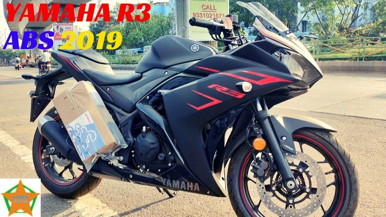 YAMAHA YZF-R3 ABS 2020 MATT BLACK, FULL WALKAROUND REVIEW - YouTube