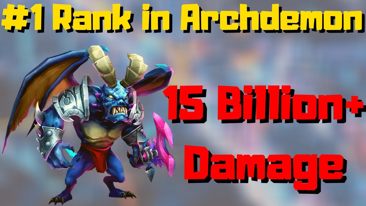 #1 Rank in Archdemon | Finally We did it | Runs and Setup | Castle ...