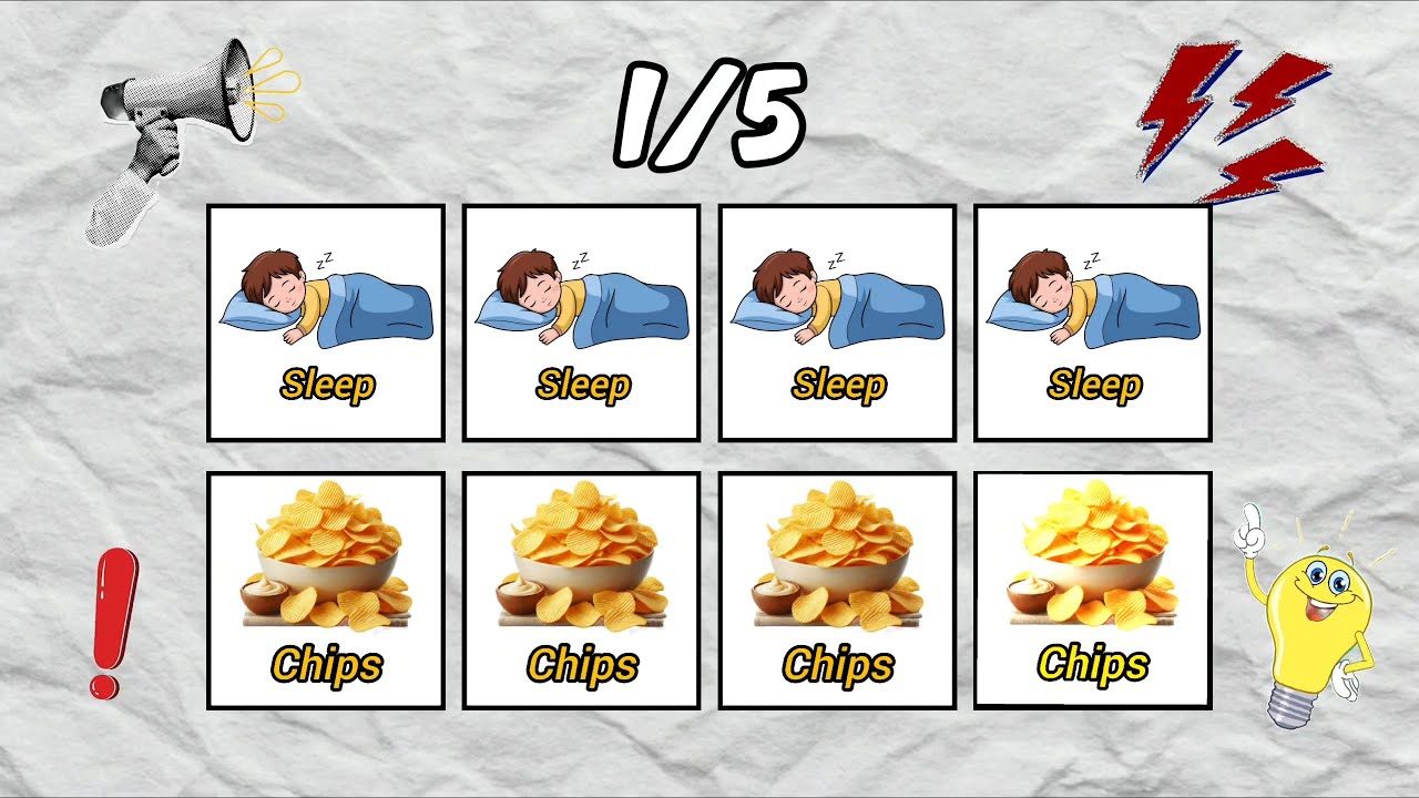 CHIPS SLEEP SHEEP 😴🍟🐑 | Say The Word On Beat 🎧 | EASY vs MEDIUM vs HARD ...