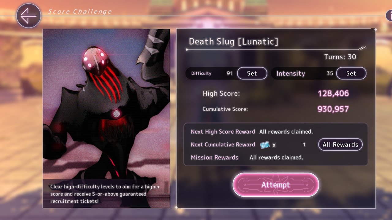 [HBR] Death Slug Score Challenge 91 Difficulty + Max Intensity - YouTube