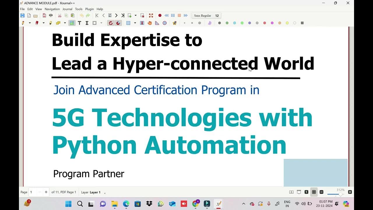 5G & O-RAN ALONG WITH PYTHON AUTOMATION ADVANCED EXCUTIVE PROGRAM | ATS - YouTube