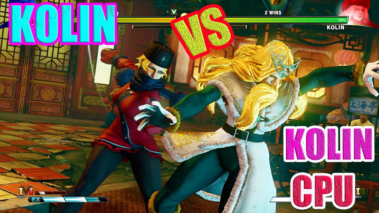 SFV CE💥Kolin Vs Kolin CPU🔥PC Game Play. Street Fighter V KOLIN VS Kolin ...
