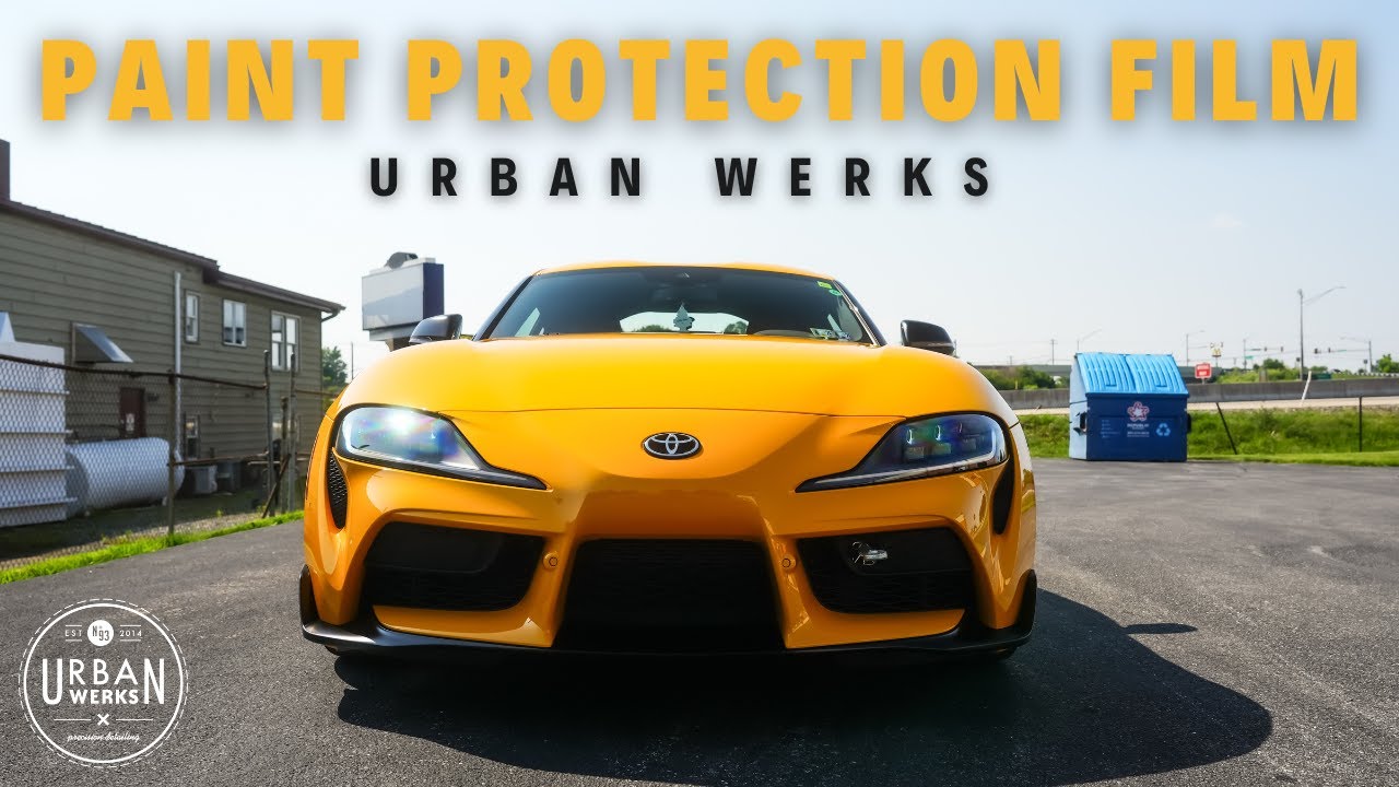 Nitro Yellow Toyota GR Supra | Full Front PPF With Satin Accents - YouTube