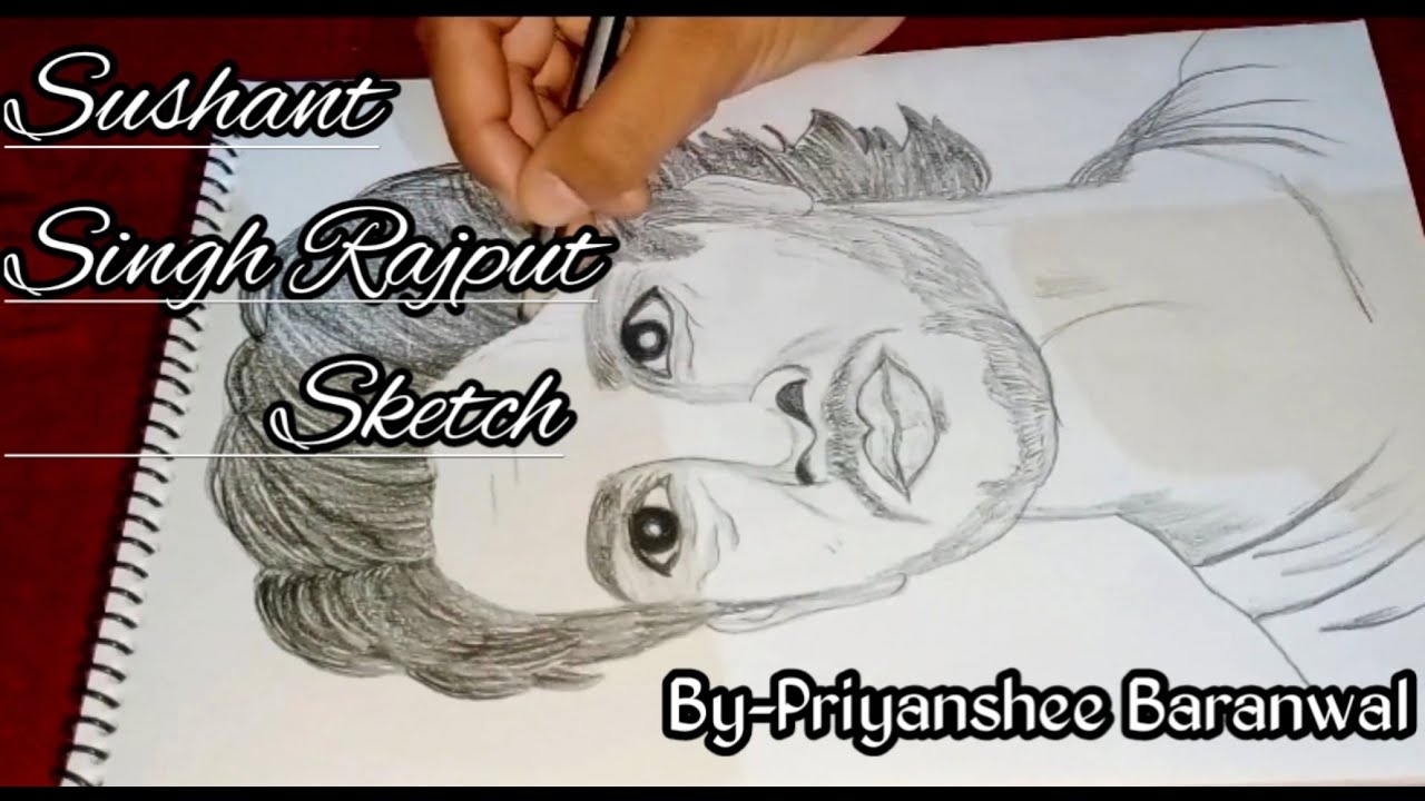 Sushant singh Rajput sketch||how to draw sushant singh Rajput।। We miss ...