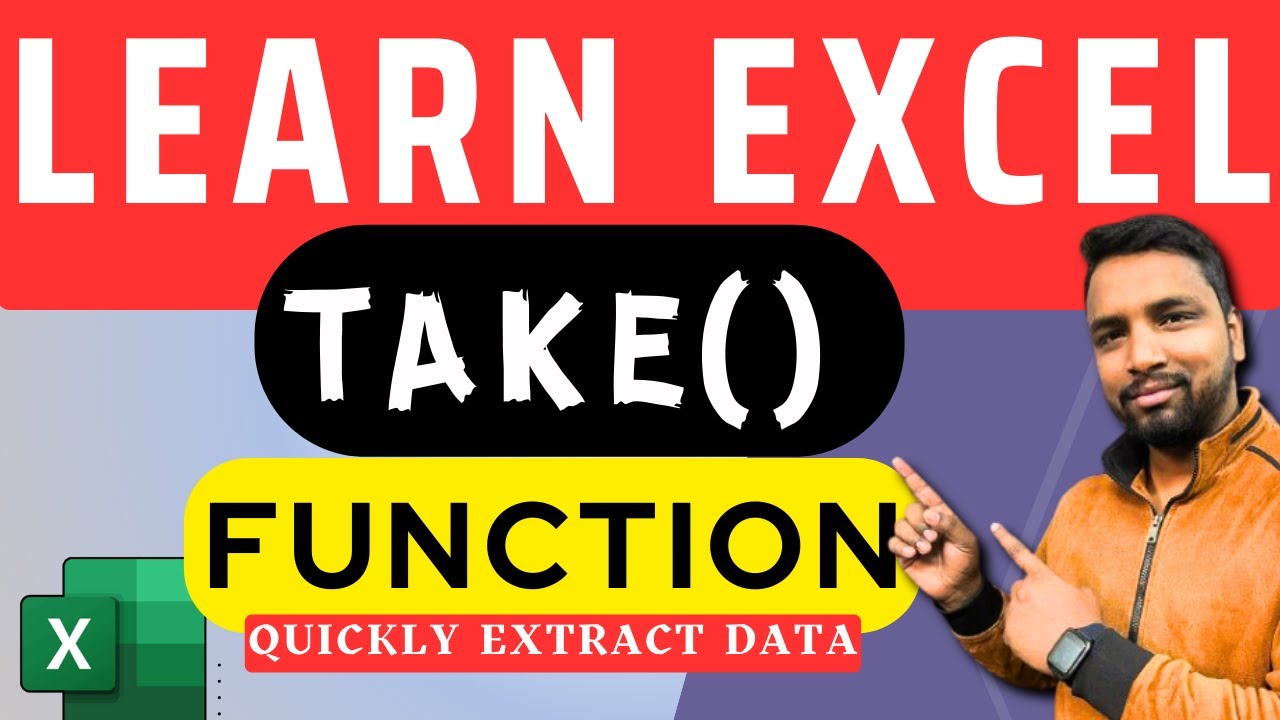 Take Function in Excel in Hindi with English Subtitle - YouTube