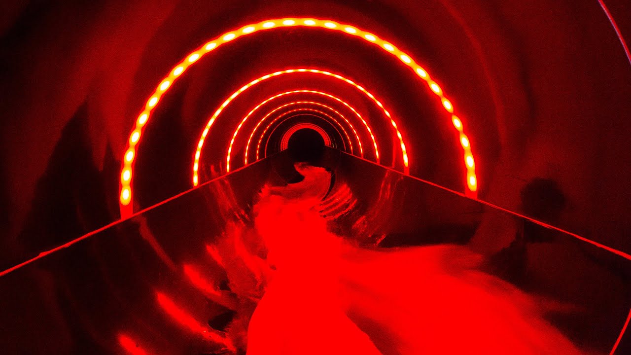 LED TURBO Tunnel Water Slide at AquaStar POV - YouTube