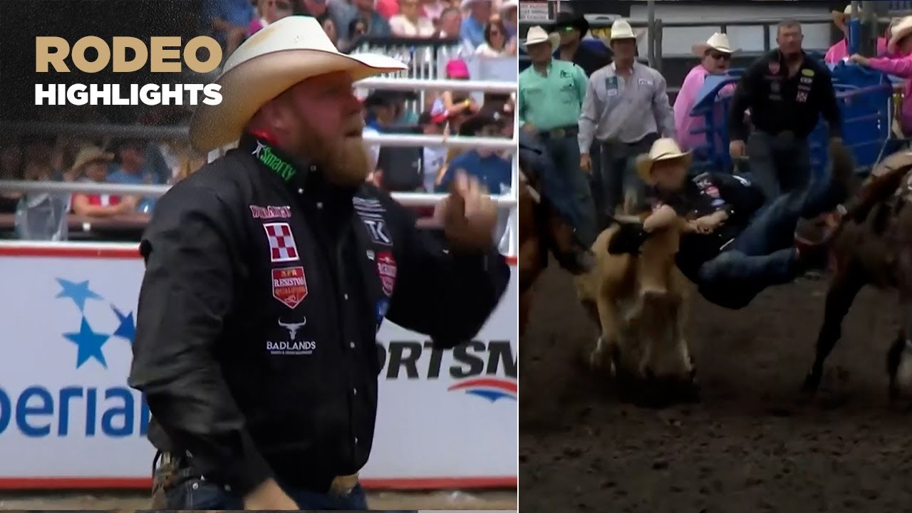 'THIS MAN IS CRAZY!' 😅 Best of Will Lummus Steer Wrestling 2025 - YouTube