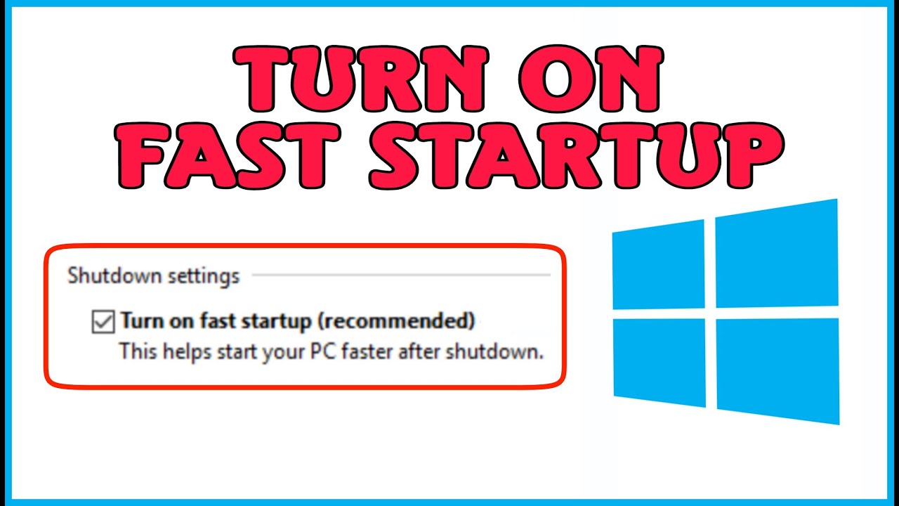 How To Enable Or Disable Fast Startup In Windows 10 | Make PC Boot ...