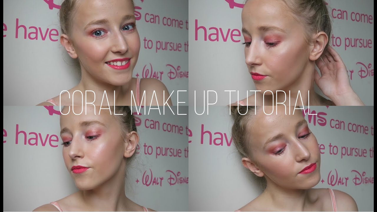 Coral Make Up Tutorial | Esme Hill - YouTube
