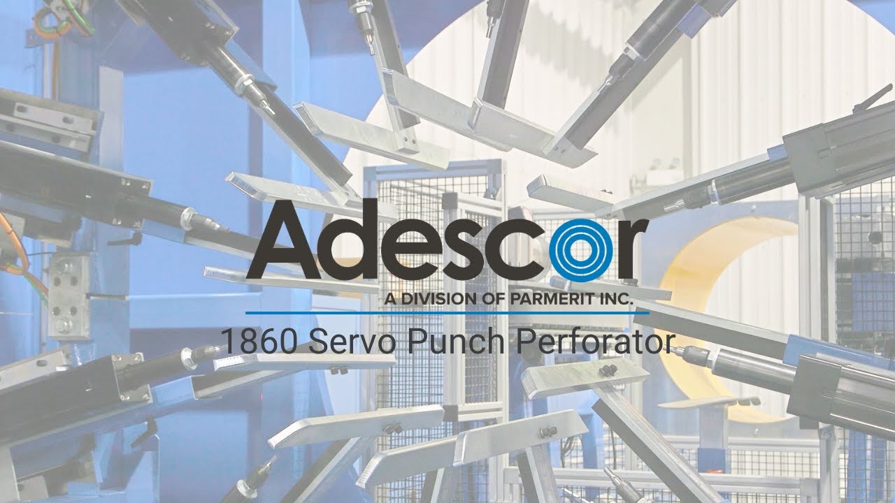1860 Line | Servo Punch Perforator | Adescor - YouTube
