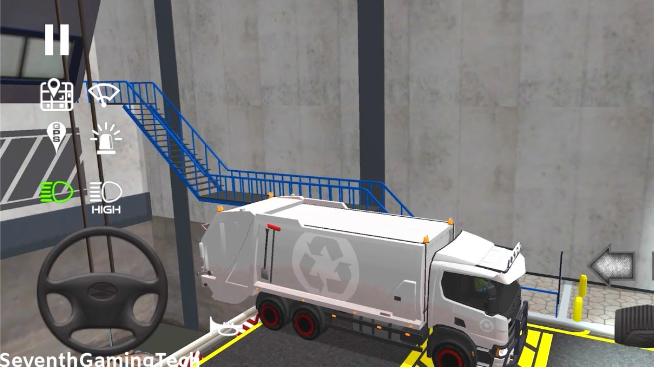 Trash Truck Snow White In Action ASMR 🚛♻️♻️♻️ Garbage Truck Simulator ...