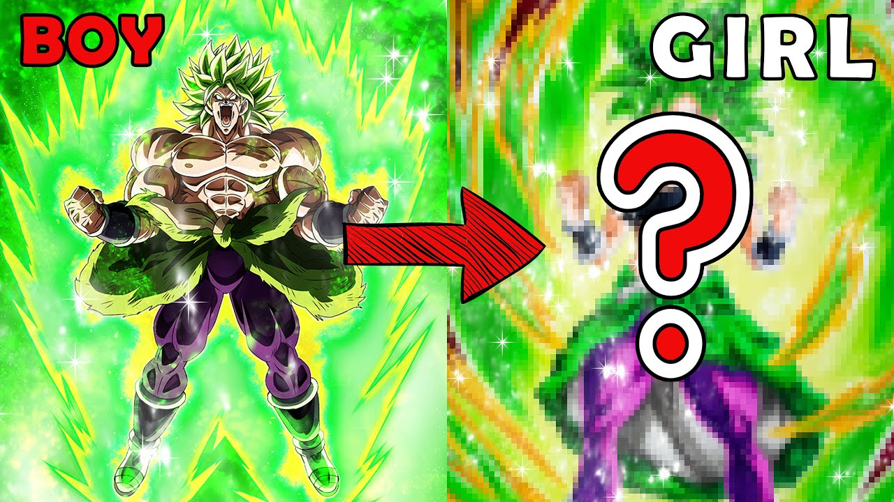 Drawing Broly as a Girl | Gender Swap - YouTube