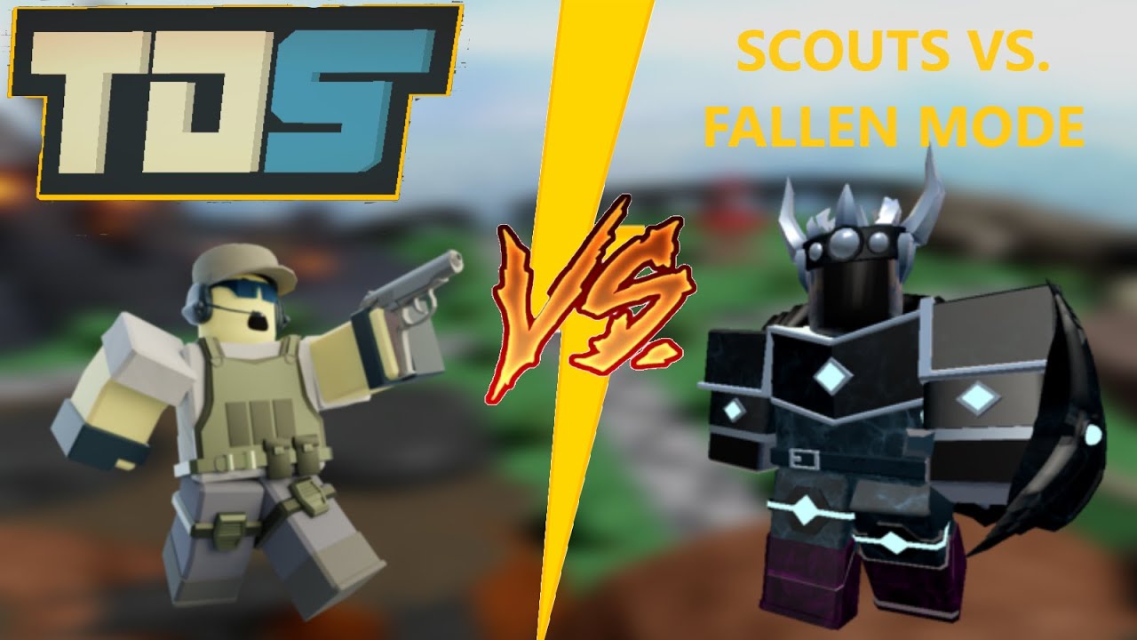 SCOUTS VS. FALLEN MODE How Far Can They Go? Tower Defense Simulator ...
