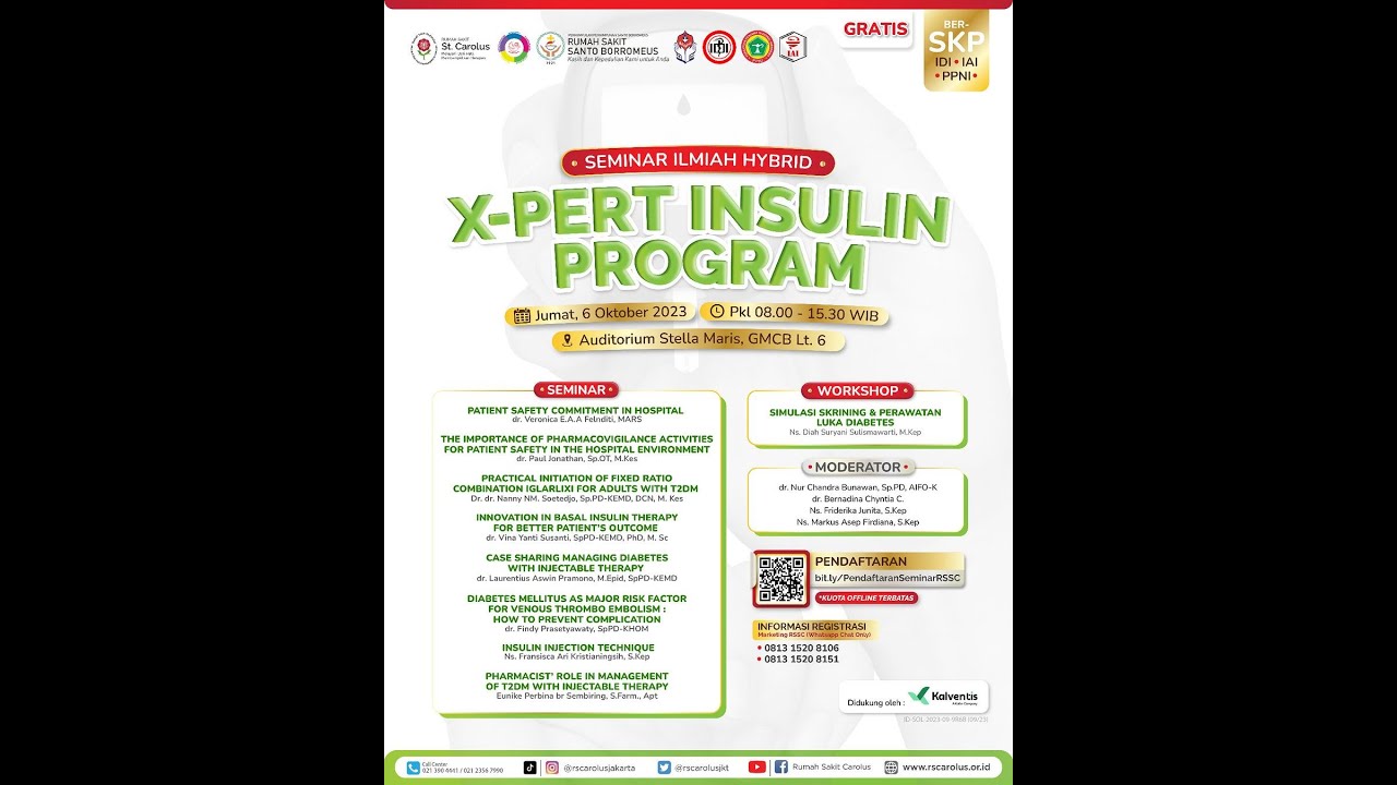 06 OKTOBER 2023 - GRATIS SKP IDI - PPNI - IAI - “𝐗-𝐏𝐞𝐫𝐭 𝐈𝐧𝐬𝐮𝐥𝐢𝐧 𝐏𝐫𝐨𝐠𝐫𝐚𝐦 ...