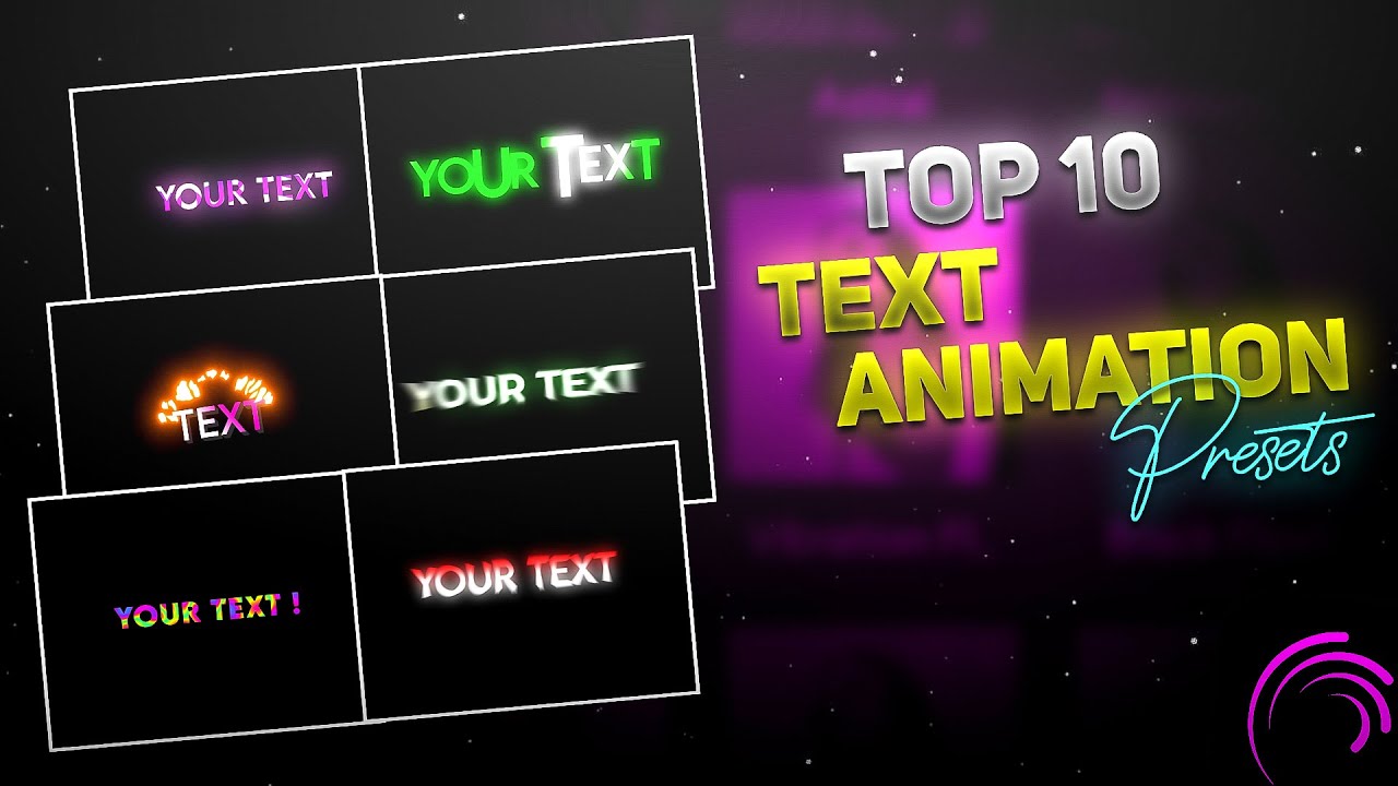 Top 10 New Text Animation Preset In Alight Motion | Text Presets | alight motion text animation ...