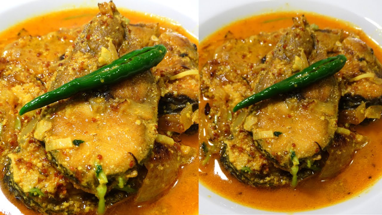 Classic Bengali Sorshe Ilish (Hilsa Fish in Spicy Mustard Gravy) | Fish ...