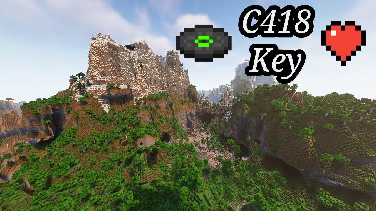 Relaxing to C418 - Key - Minecraft Volume Alpha While Flying Through ...