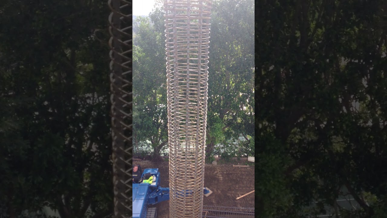 Massive steal rebar cage for custom residential - YouTube