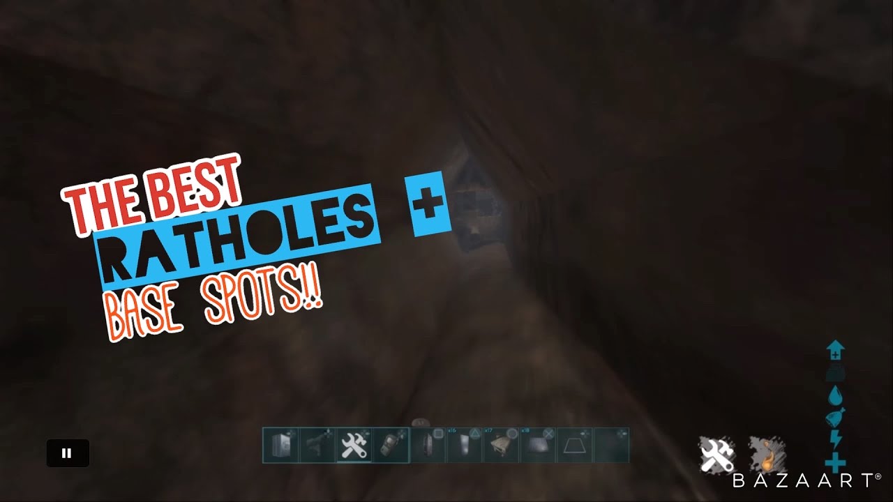ARK RAGNAROK - TOP RATHOLES + BASE SPOTS - YouTube