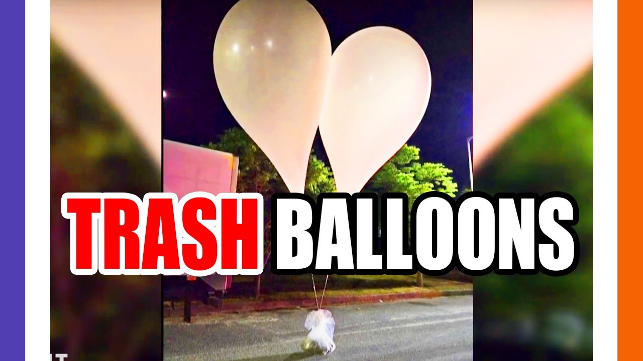 Trash Balloons Being Sent To South Korea 🟠⚪🟣 - YouTube